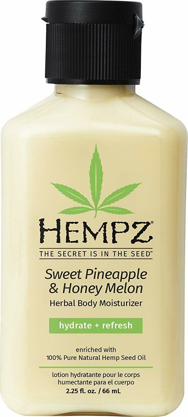HEMPZ Молочко для тела увлажняющее "Ананас и медовая дыня" 66 мл Sweet Pineapple & Honey Melon Herbal Body Moisturizer 66 100g