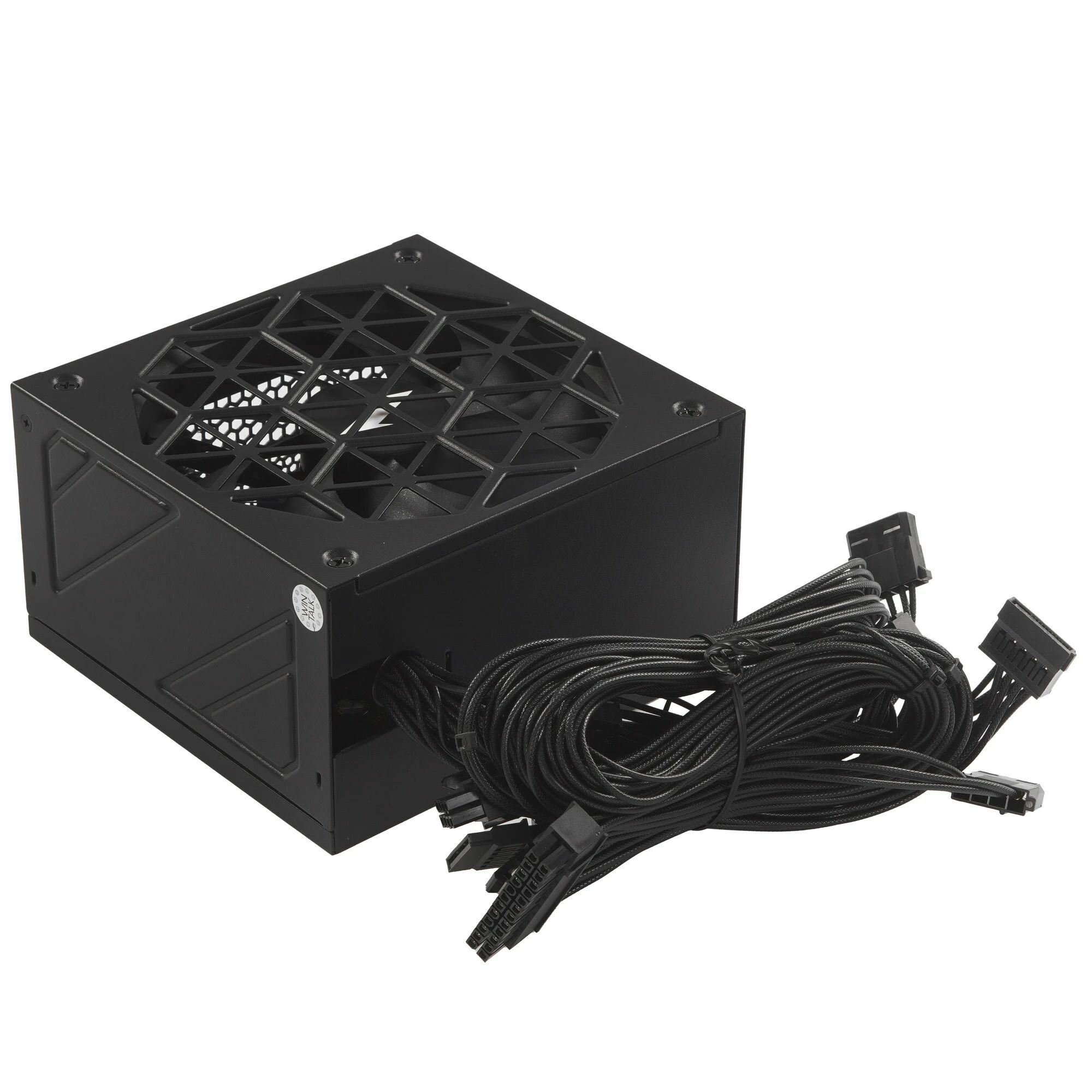 Блок питания 1STPLAYER ACK 550W Black 80 Plus Standart (HA-550AC1) черный - ATX 20+4 пин, 4 pin + 4 pin CPU, 4 SATA, 1 x 6+2 pin PCI-E