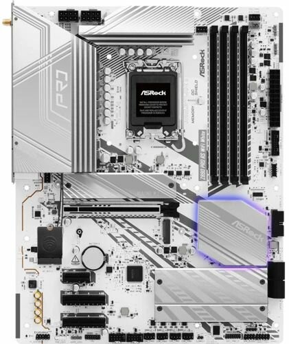 Материнская плата ASRock Z890 Pro RS WiFi White - LGA 1851, Intel Z890, 4xDDR5-5600 МГц, 1xPCI-Ex16, 4xM.2, ATX