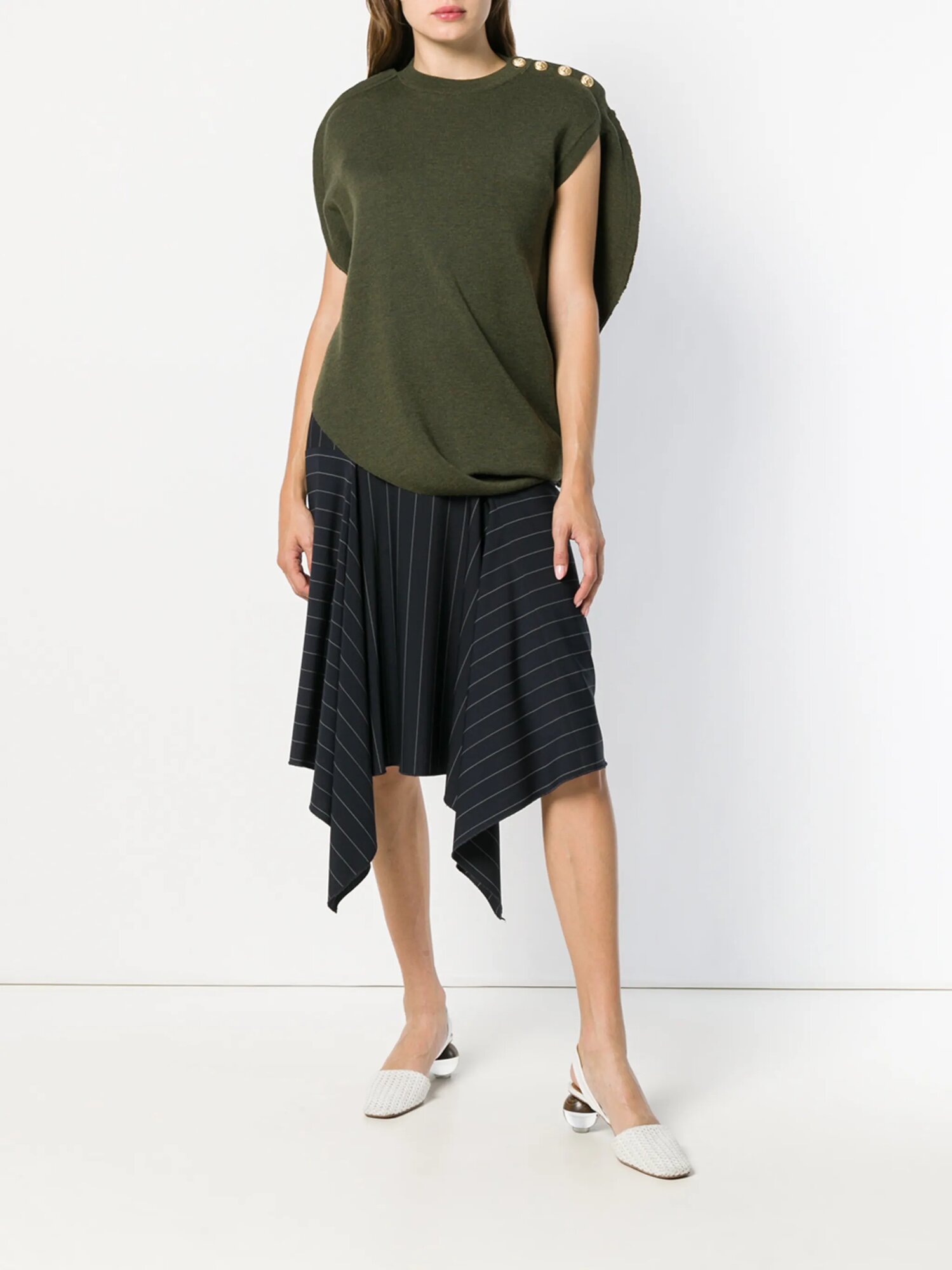 Топ JW Anderson Asymmetric knitted top, размер 6 — фото 1