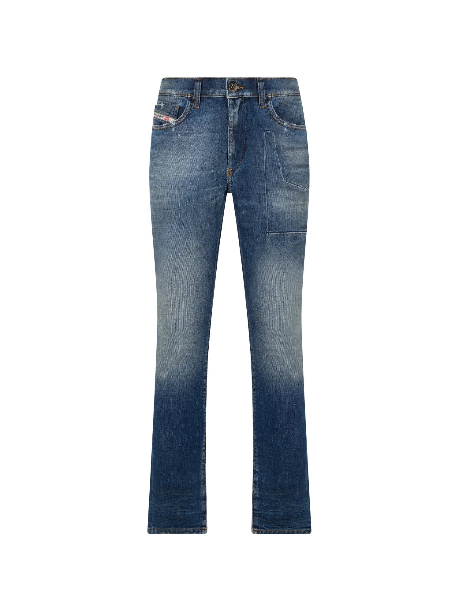 Джинсы Distressed straight-leg jeans 
