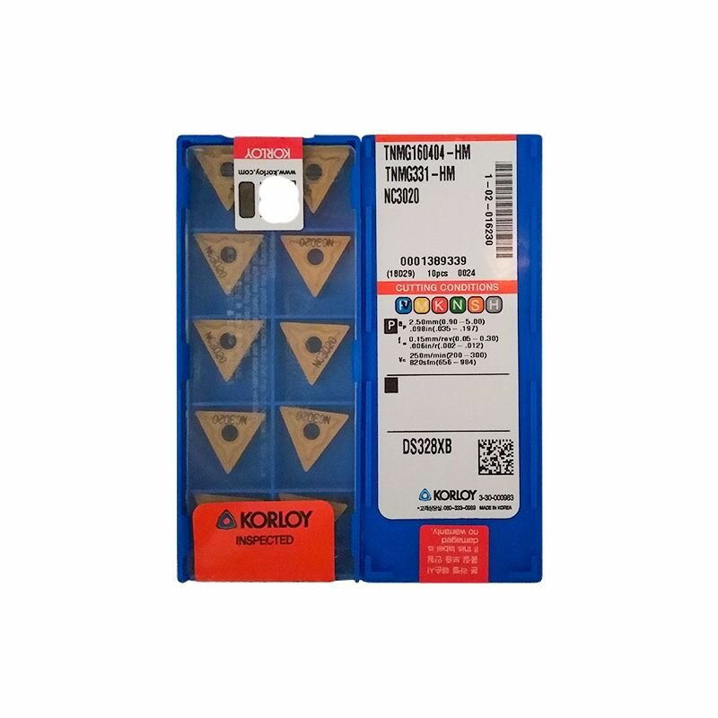 KORLOY 100% Оригинальное токарное лезвие KORLOY TNMG 331 TNMG160404-HM NC3020