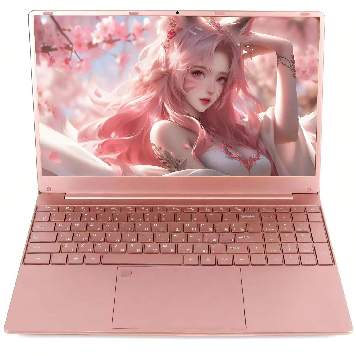 JNMD Ноутбук 15.6" Laptops Intel UHD Graphics N5095 RAM 8 GB SSD 256 GB Windows 11 Pro розовый Русская клавиатура