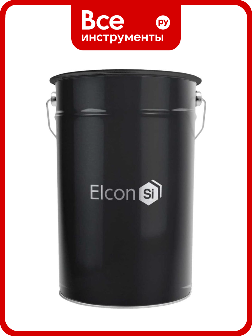 Термостойкая эмаль Elcon КО-8101 серебристо-серая, 650 градусов, 25 кг 00-00003974