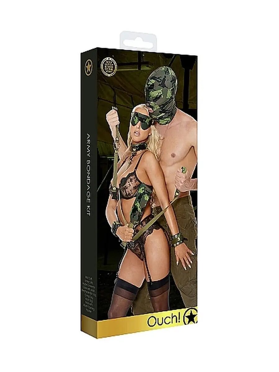 Подарочный БДСМ-набор "Army Bondage Kit" Shots Toys, армейский камуфляж