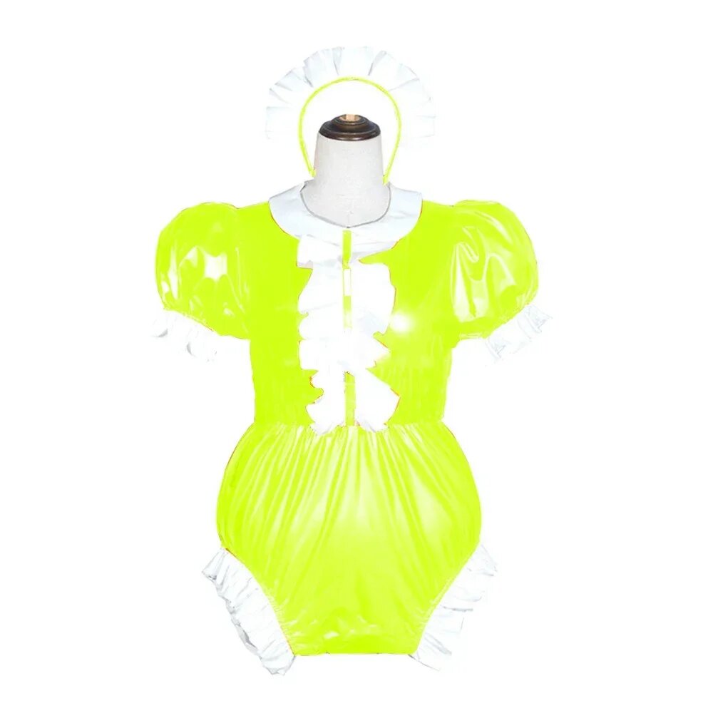 Боди горничной Fluorescence Green, 4XL