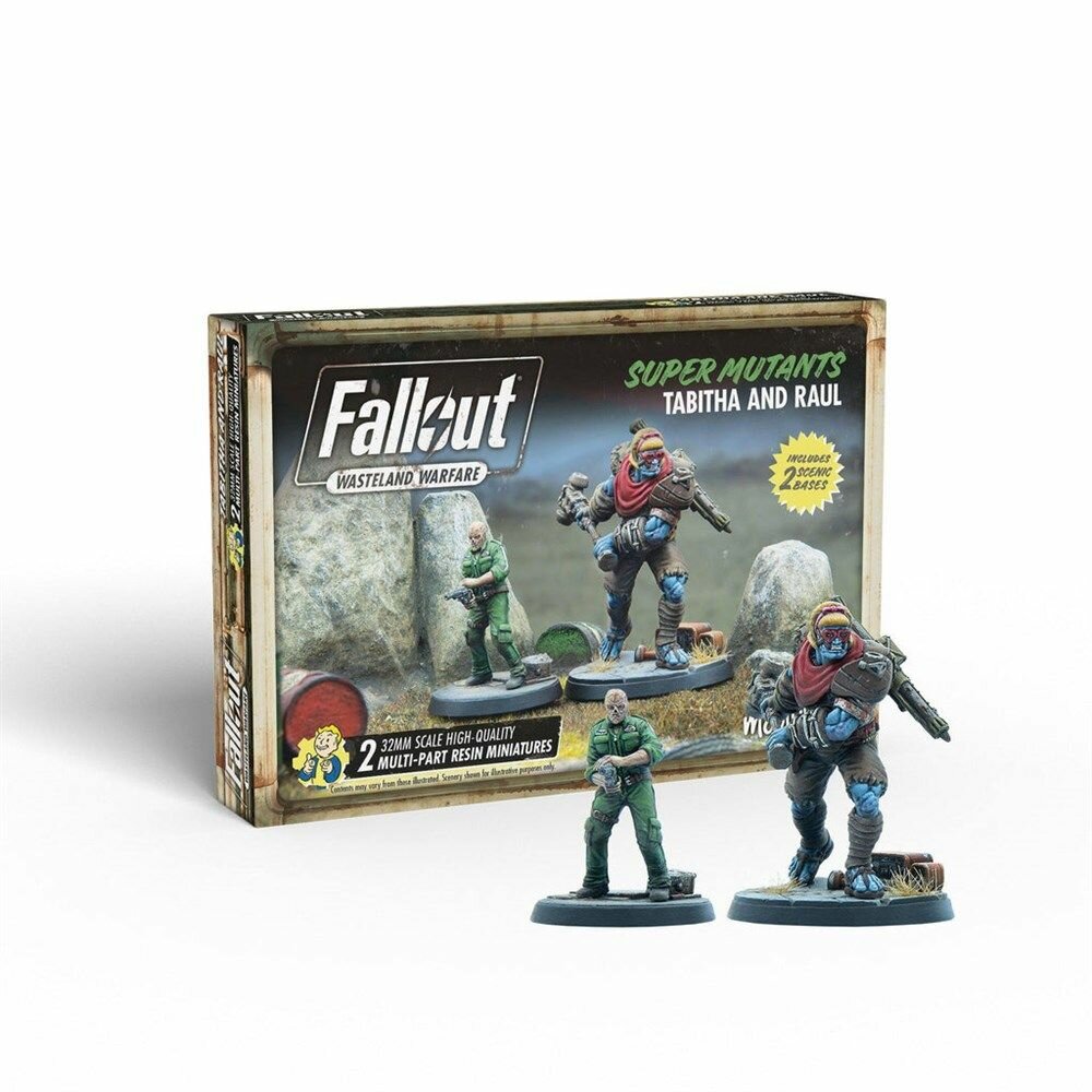 Набор Fallout: Wasteland Warfare - Super Mutants: Tabitha and Raul