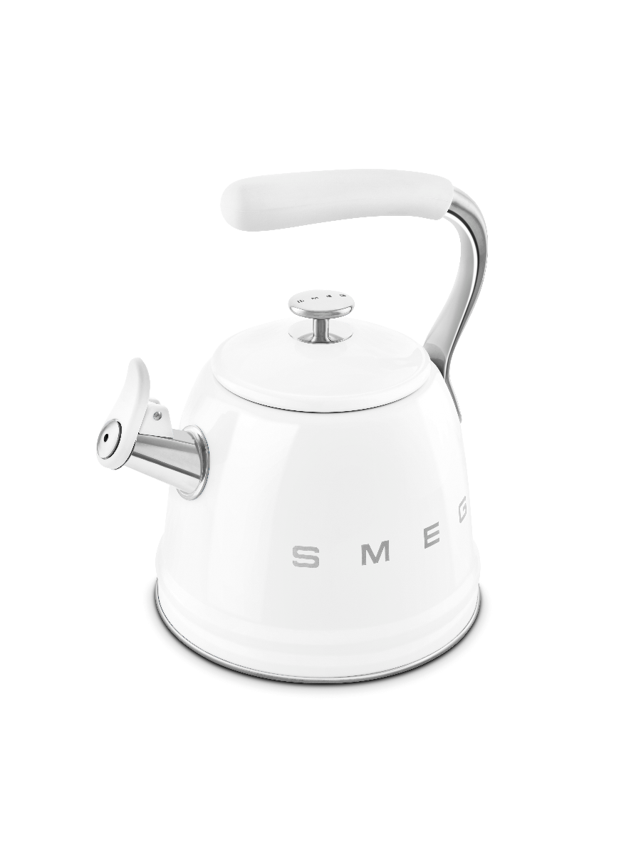 Чайник со свистком SMEG WKF01WH, белый