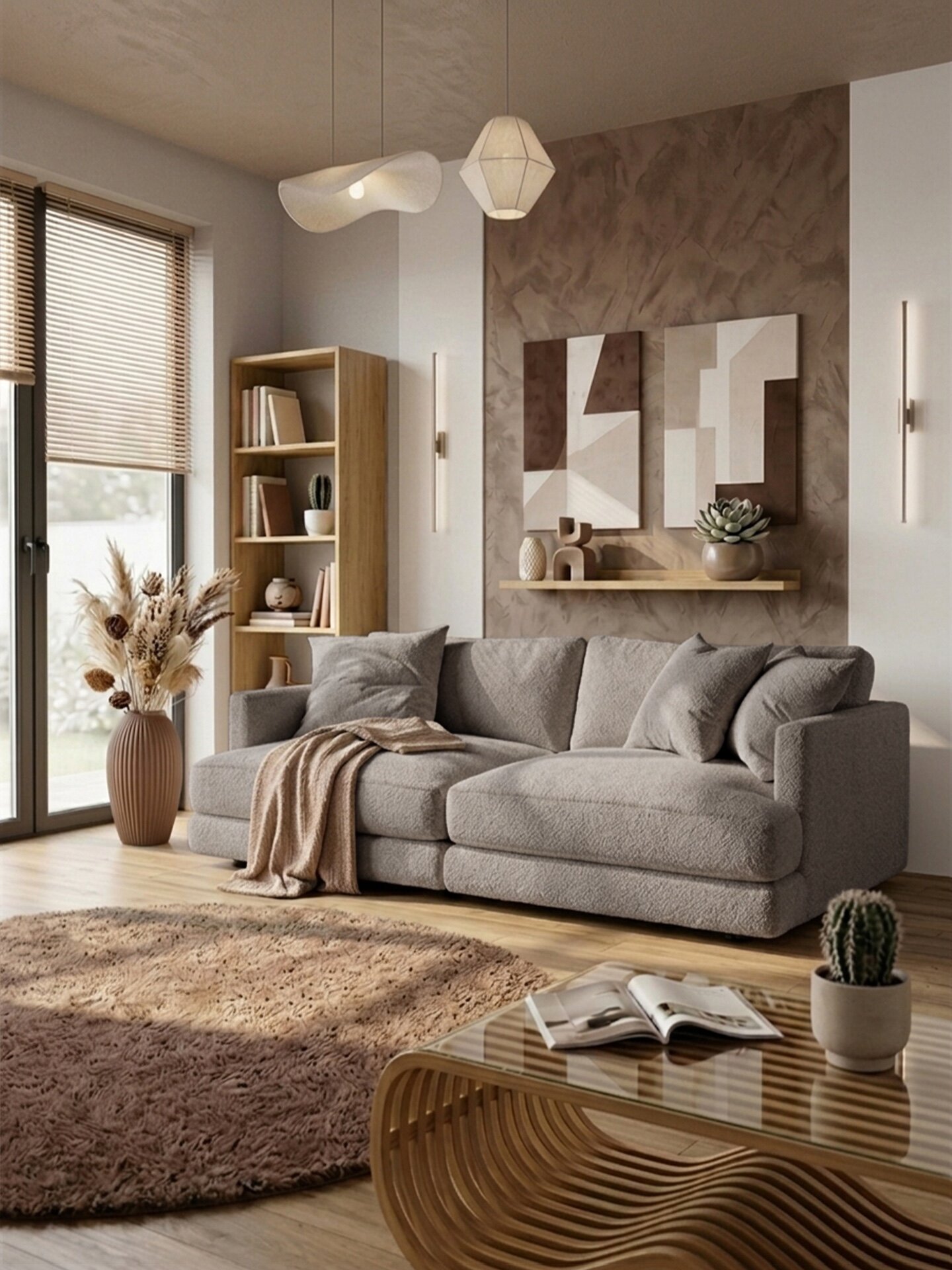 Диван Ибица 2 Camel 04 NOW 212x105x87 см, коричневый Букле, еврокнижка Фиеста