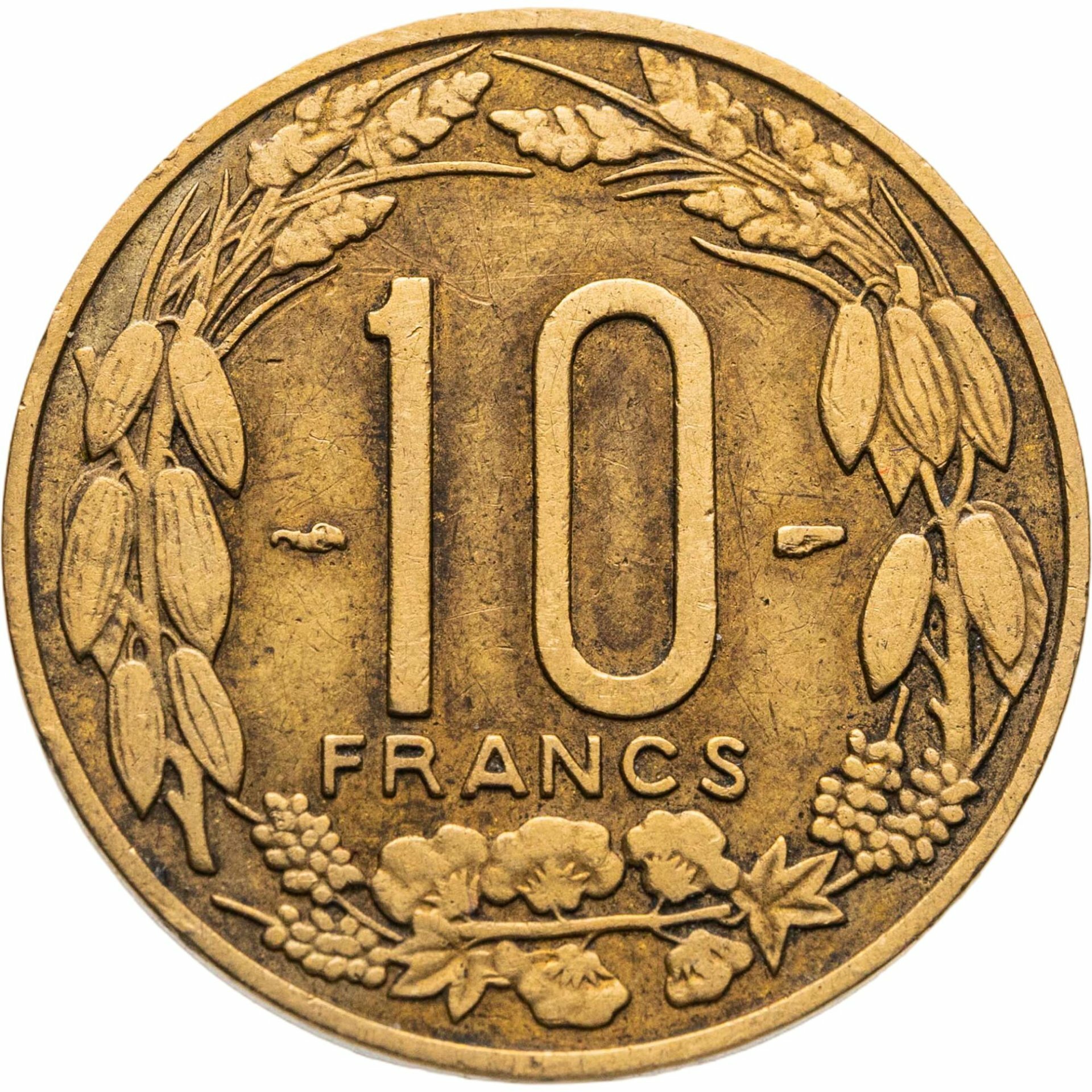 Экваториальная Африка и Камерун 10 франков (francs) 1958