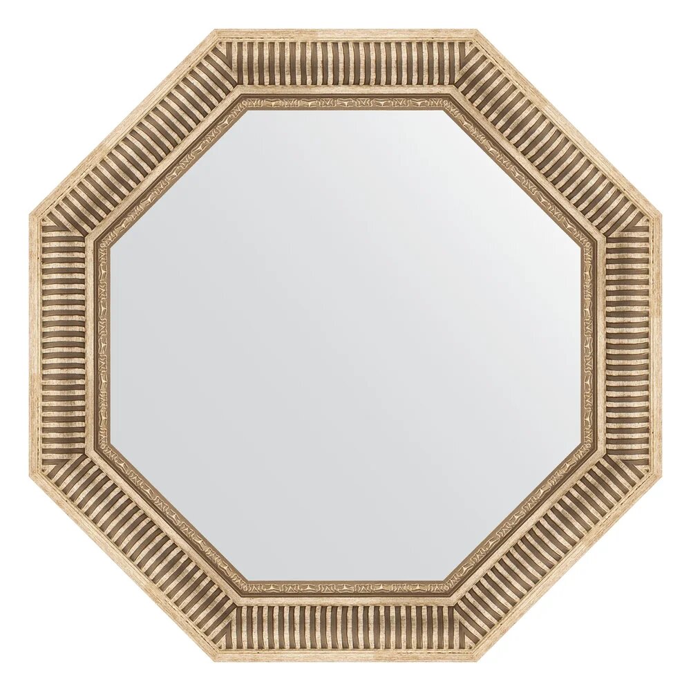 Зеркало Evoform Octagon BY 7361 72 72 см, бежевое, зеркало настенное в ванную
