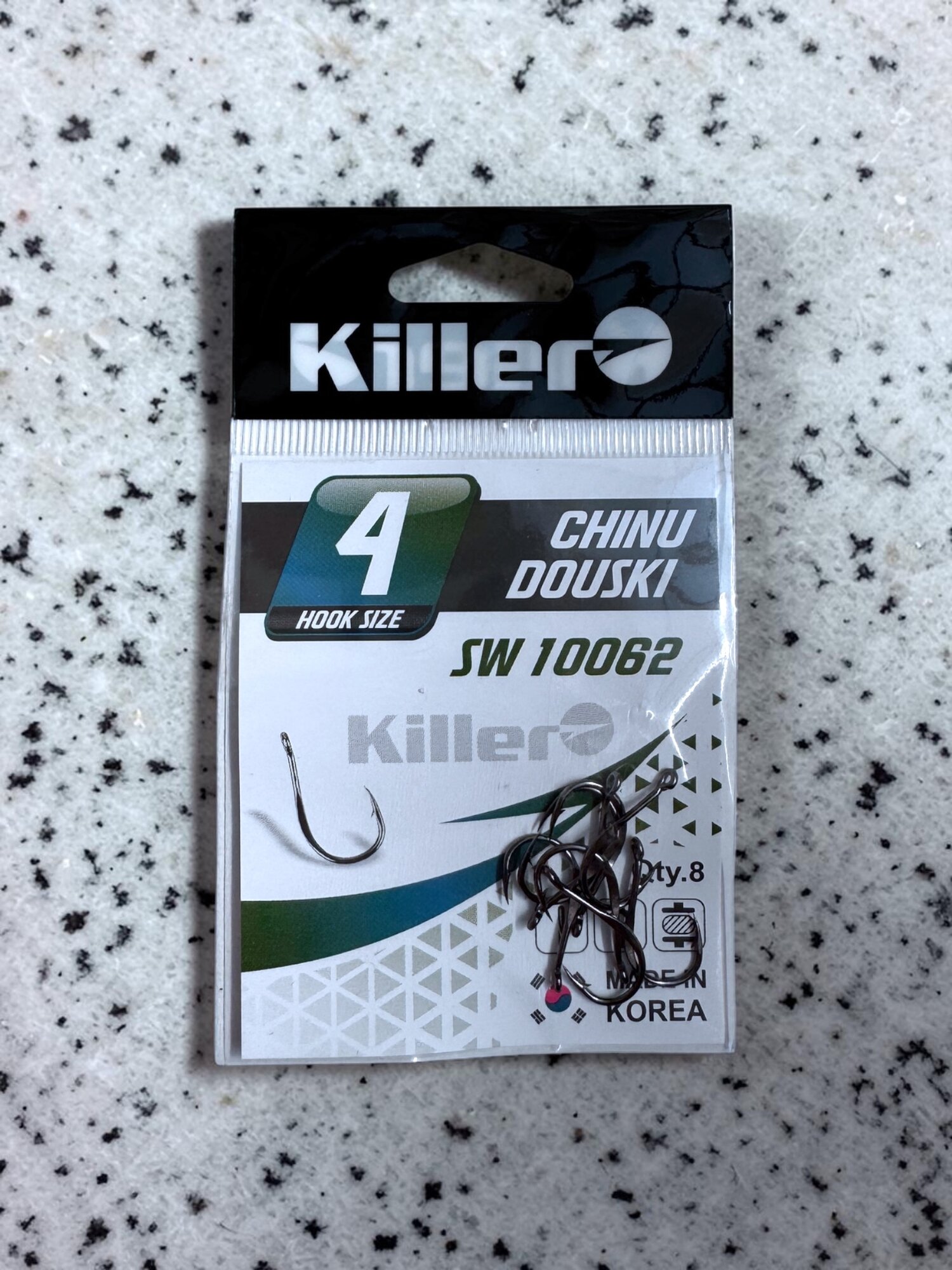 Крючок рыболовный Killer Chinu Douski #4 SW-10062 8 шт. для силовой ловли трофейной мирной рыбы