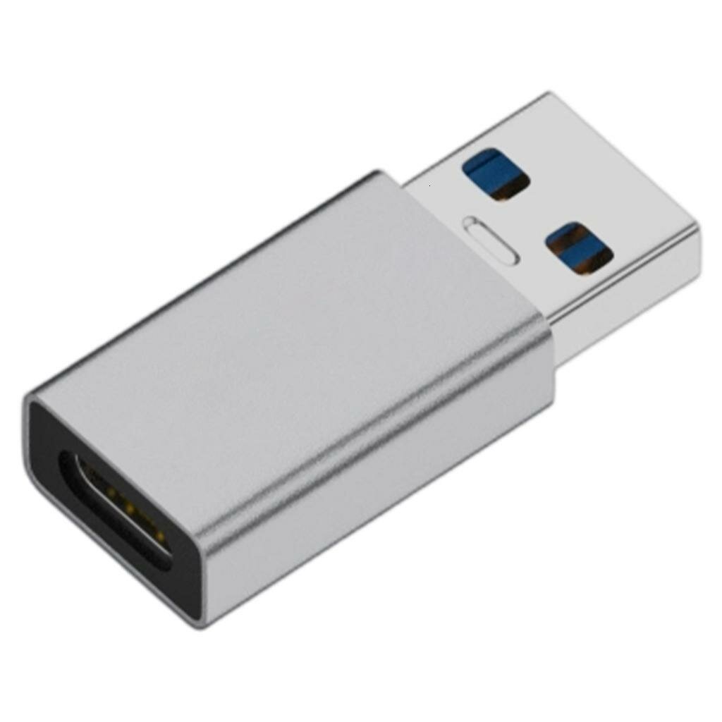 Блокиратор USB-данных, серебро - От мужчины к C женщине