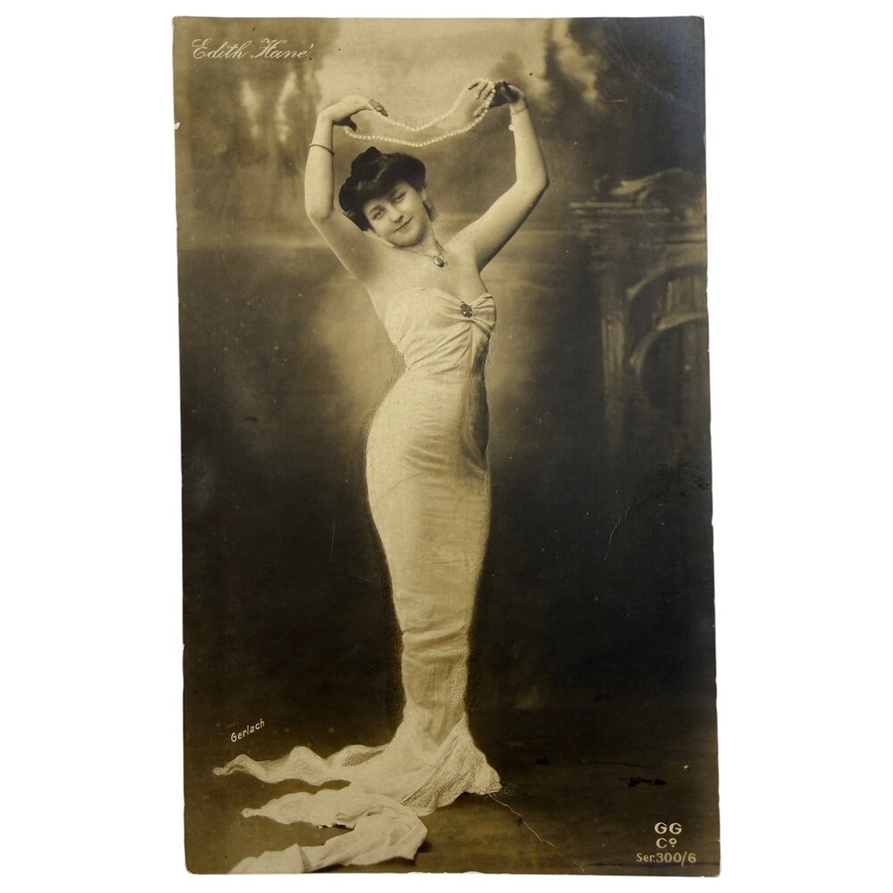 Почтовая открытка "Эдит Хане" 1900-1910 гг. Германская Империя (лот№3)