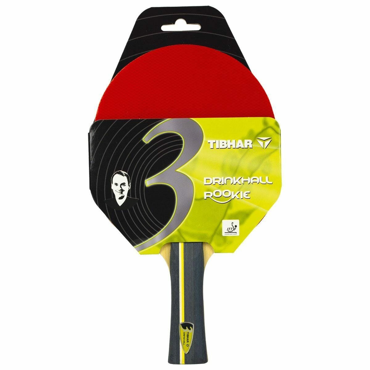 DECATHLON Ракетка для настольного тенниса Tibhar Rookie Drinkhall, желто-черный