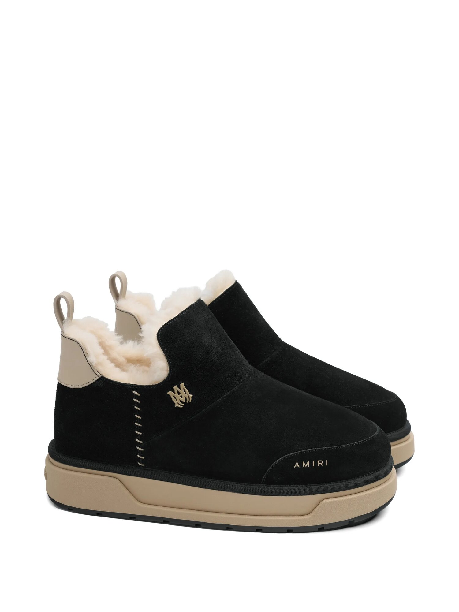 Ботинки AMIRI Malibu shearling-lined boots, размер 43, black/black — фото 1