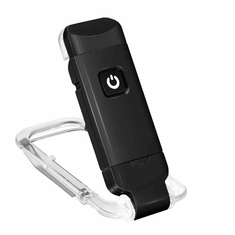 Светодиодная лампа для чтения, зарядка через USB, фиксатор, регулируемая яркость, защита глаз