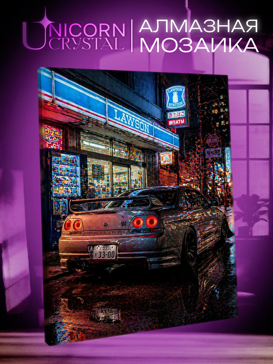 Алмазная мозаика Nissan Skyline GT-R R33