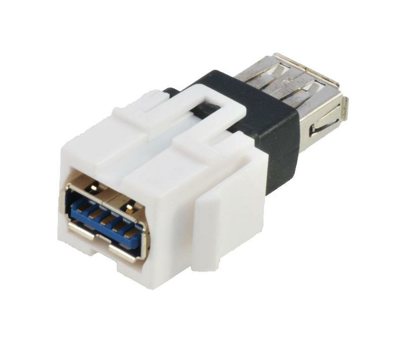Модуль USB Keystone 3.0 тип A бел. Eurolan 16B-US-03WT