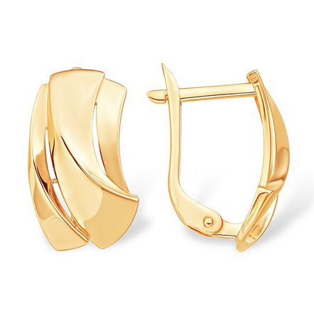 Серьги JEWELIN, красное золото, 585 проба