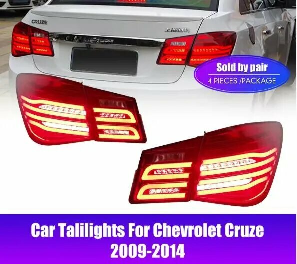 Фара автомобильная, Задний фонарь, 4 шт, арт. Chevrolet Cruze 2009-2014
