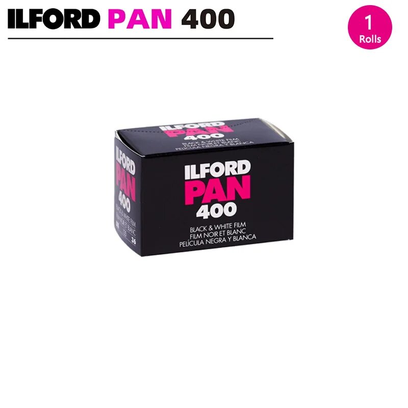 ILFORD Pan 400, 35мм, Черно-белая пленка, 1 ролл