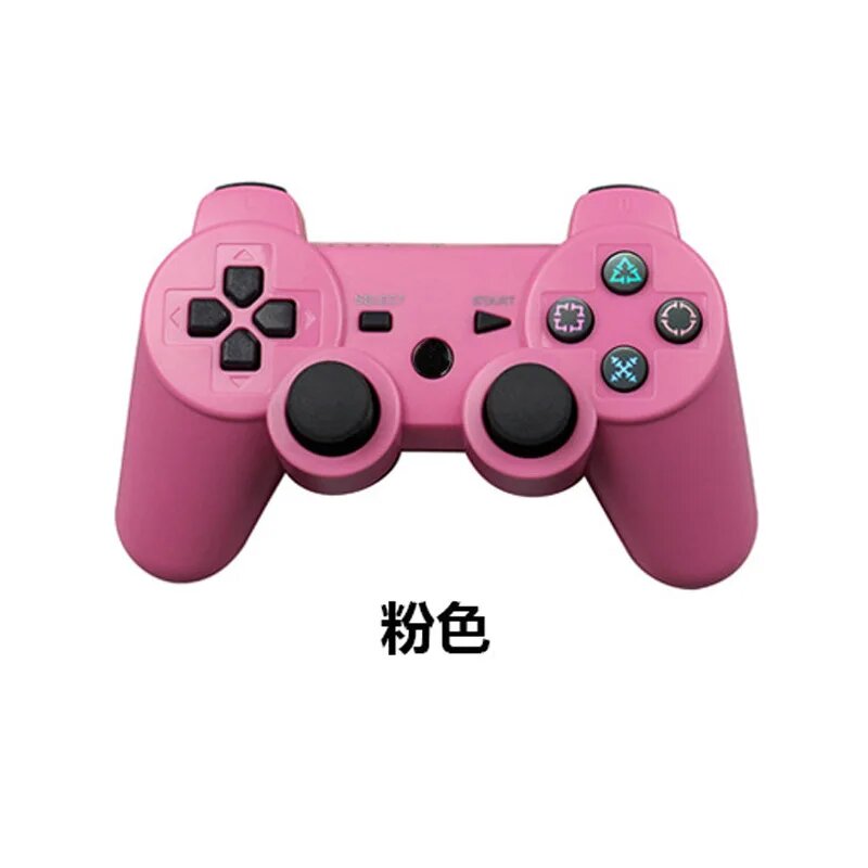 Беспроводной геймпад FUcopales для PS3 и ПК Розовый, Pink