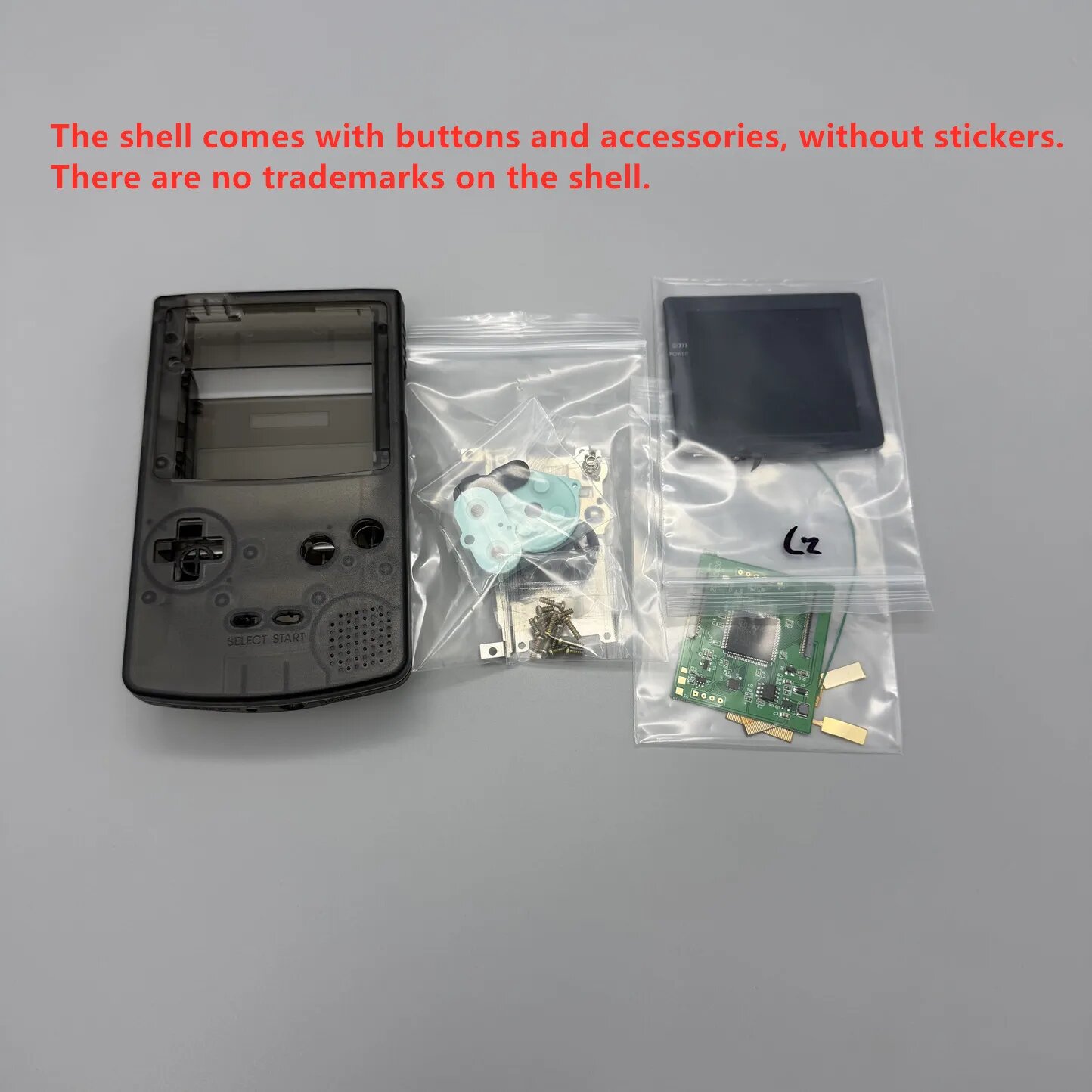 Полуотражающий экран для GAMEBOY COLOR GBC Clear black