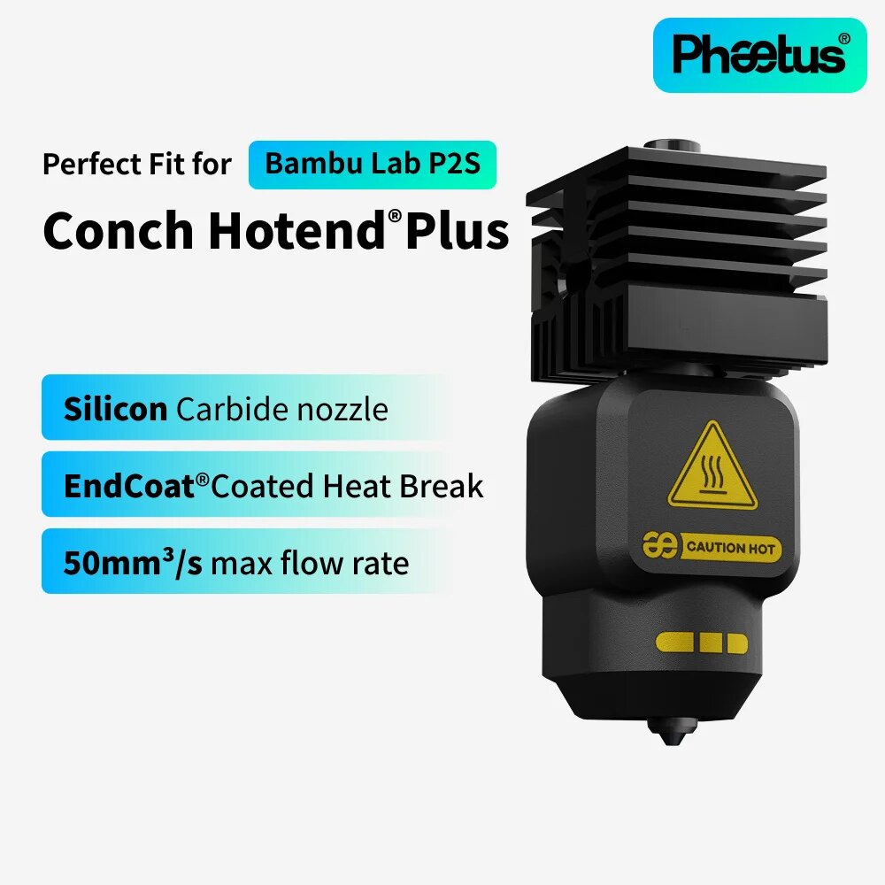 Комплект хотэнда Phaetus Conch M4/Plus для 3D-принтеров Bambu Lab — фото 1