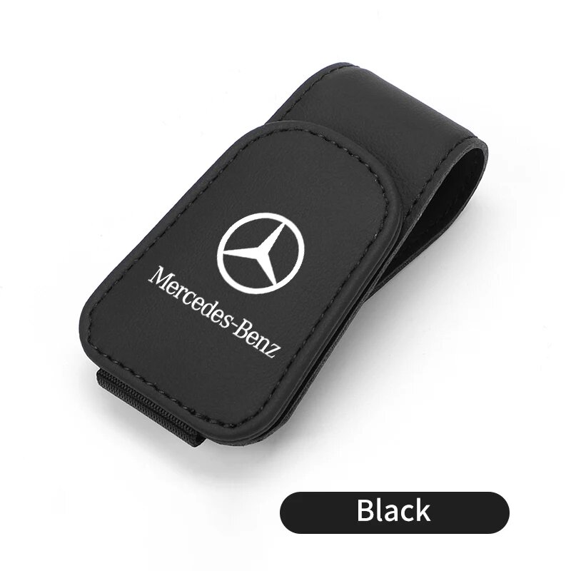 Кожаный держатель для очков Mercedes-Benz Black