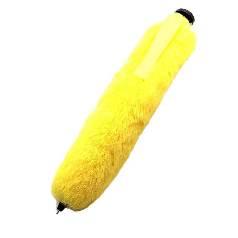 Большая шариковая ручка-игрушка пластиковая Желтый, Yellow