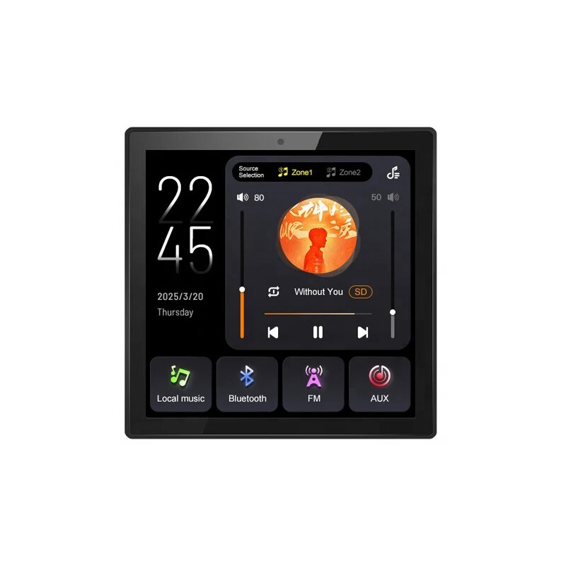 Bluetooth усилитель Black 4X25W, 2 зоны