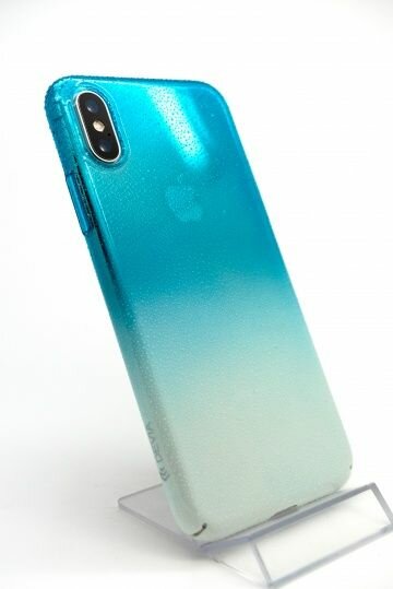 Чехол накладка для Apple iPhone X/XS Devia Amber case, голубой
