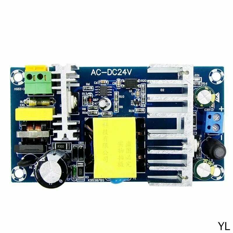 AC 110V 220V to DC 24V 6A AC-DC Импульсный блок питания Модуль платы понижающего преобразователя 100 Вт XK-2412-24 Источник постоянного тока