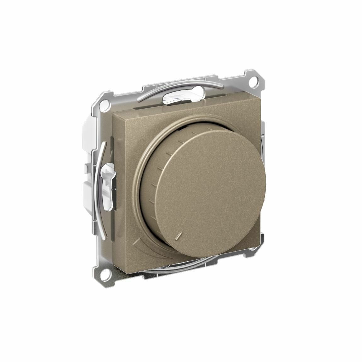 Atlasdesign светорегулятор, диммер, повор-нажим, led, rc, 400вт, мех, шампань
