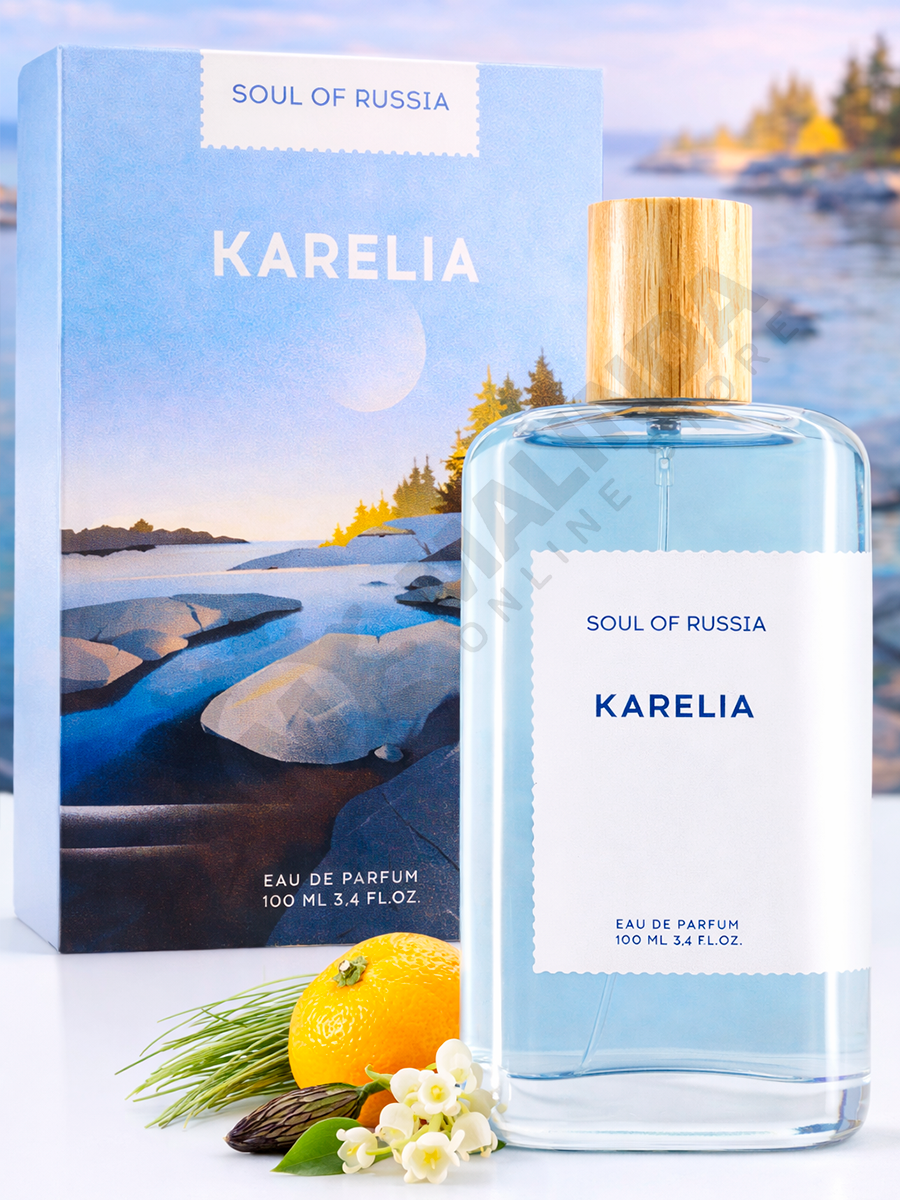 Парфюмерная вода Soul of Russia "Karelia", зеленые ноты, 100мл