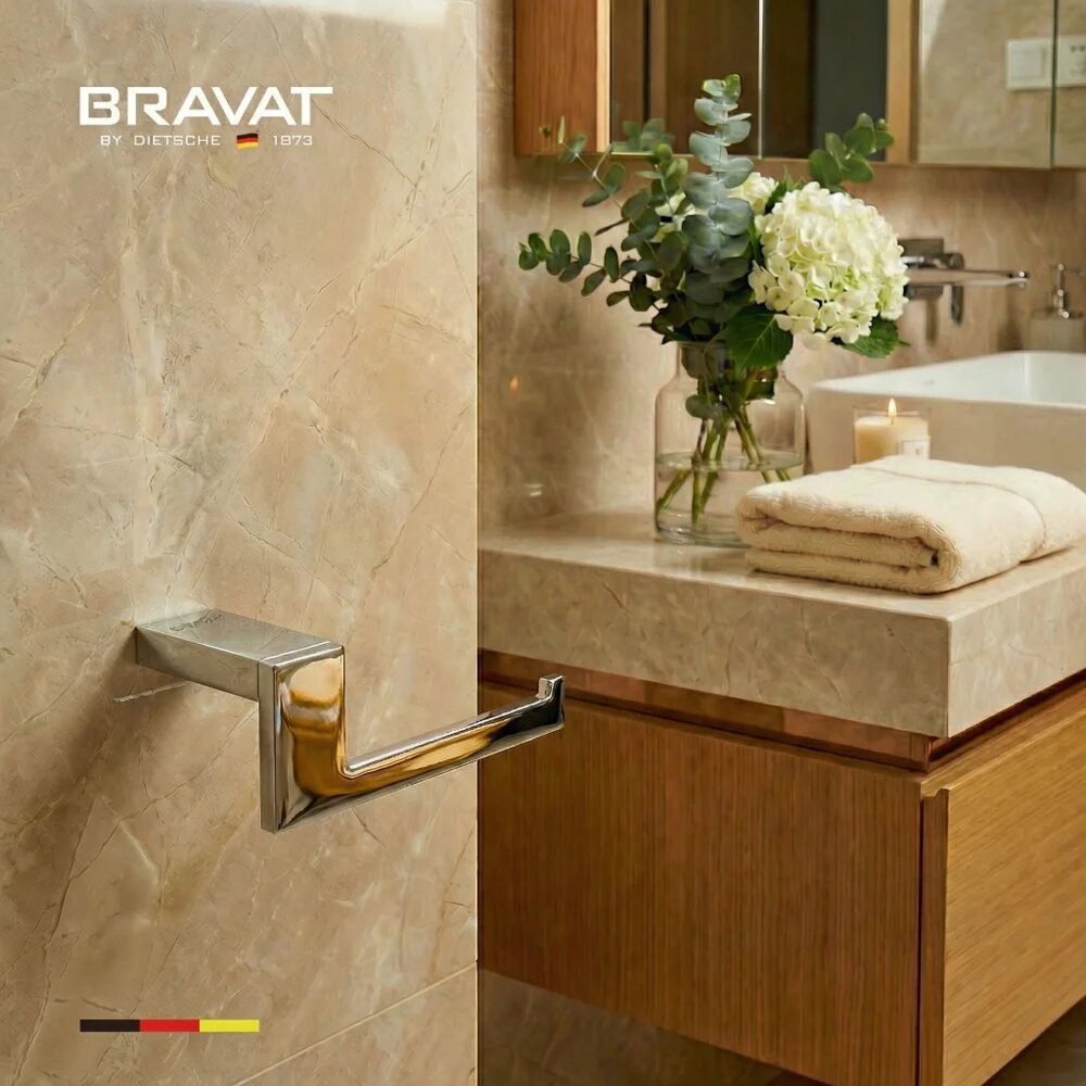 Держатель для туалетной бумаги BRAVAT D7455C-SW