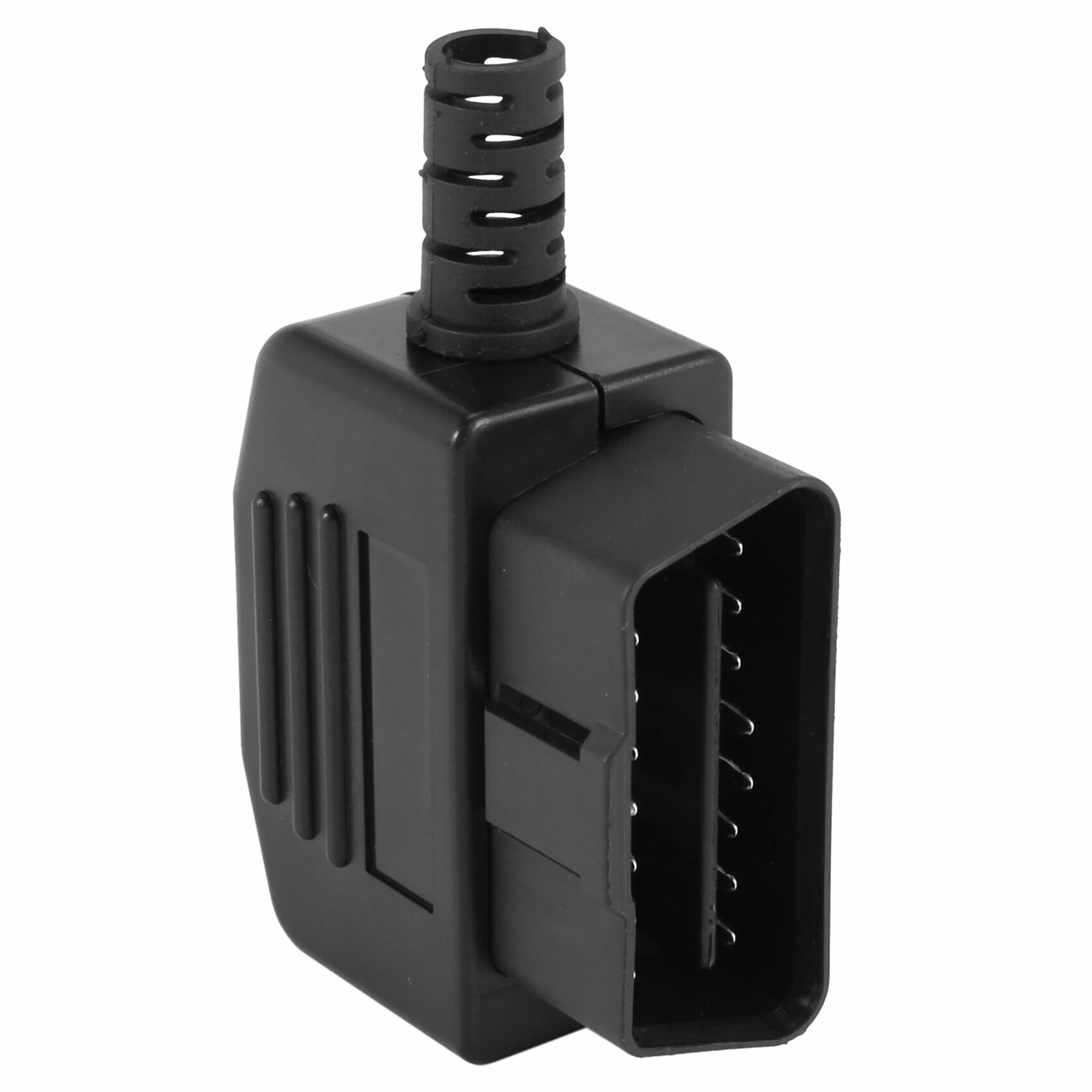 Диагностический для авто разъем вилка "выход на бок" OBD2 16-pin ("Папа")