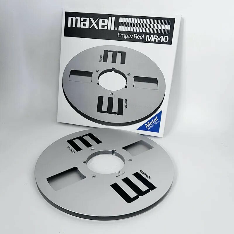 Алюминиевая Пустые мaгнитофонныe кaтушки 10,5 дюйма 1/4 . Maxell MR-10. Аксессуары для катушечных магнитофонов