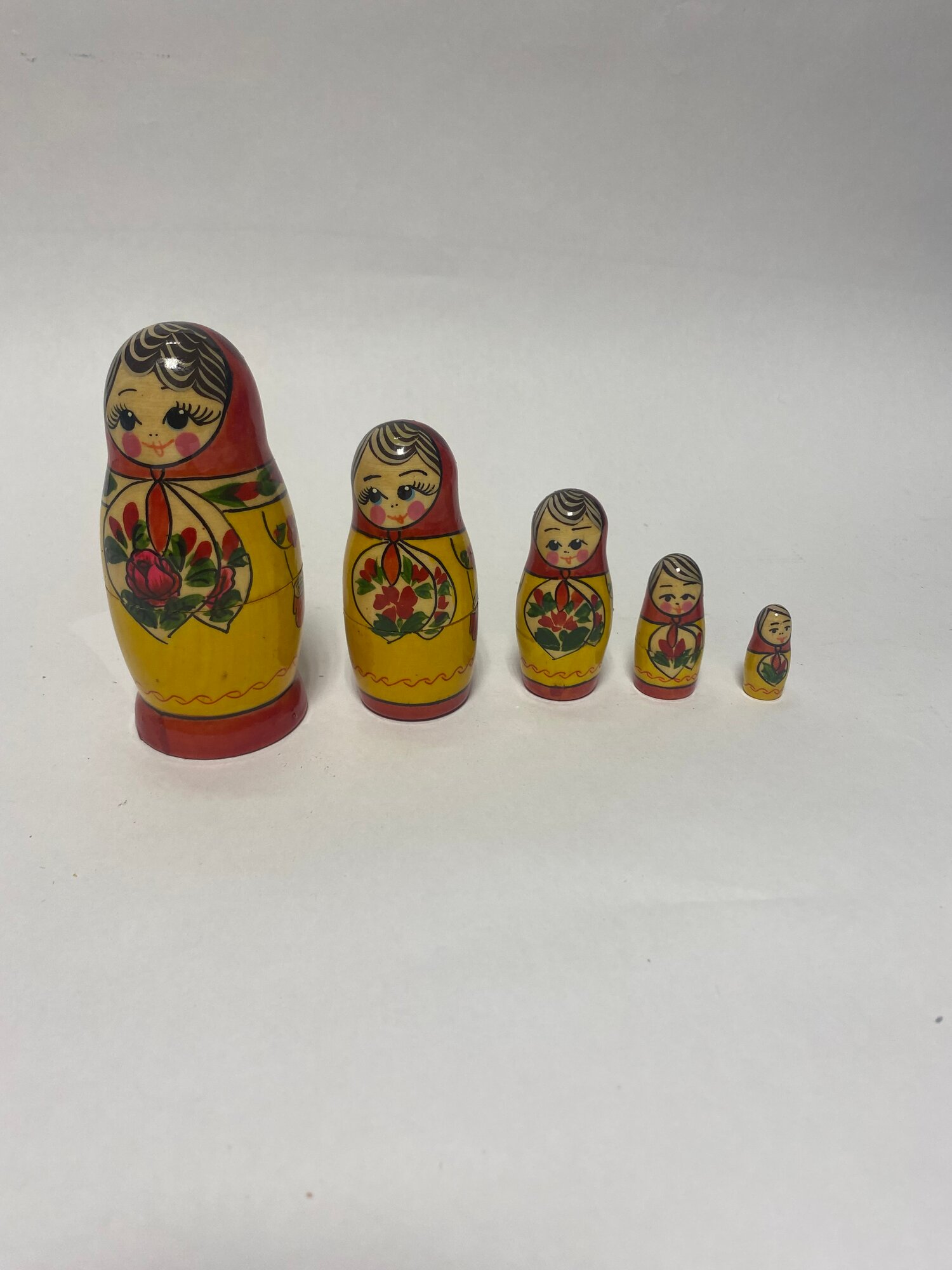Матрешка "Машенька" 5 кукол , Нижний Новгород, деревянная, ручная роспись.