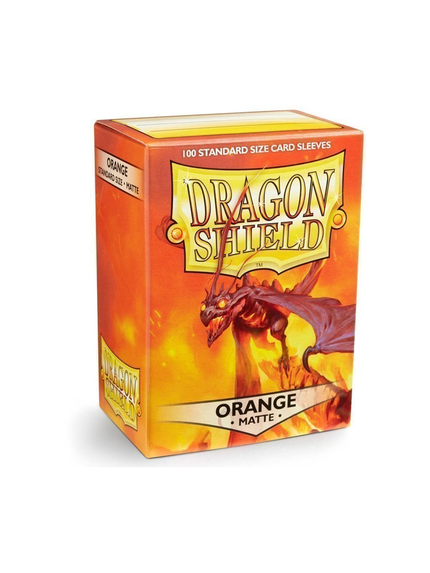 Протекторы Dragon Shield Standard Matte Orange 64х89 мм 100 шт. 120 мкм - для карт 63х88 мм MTG, Pokemon