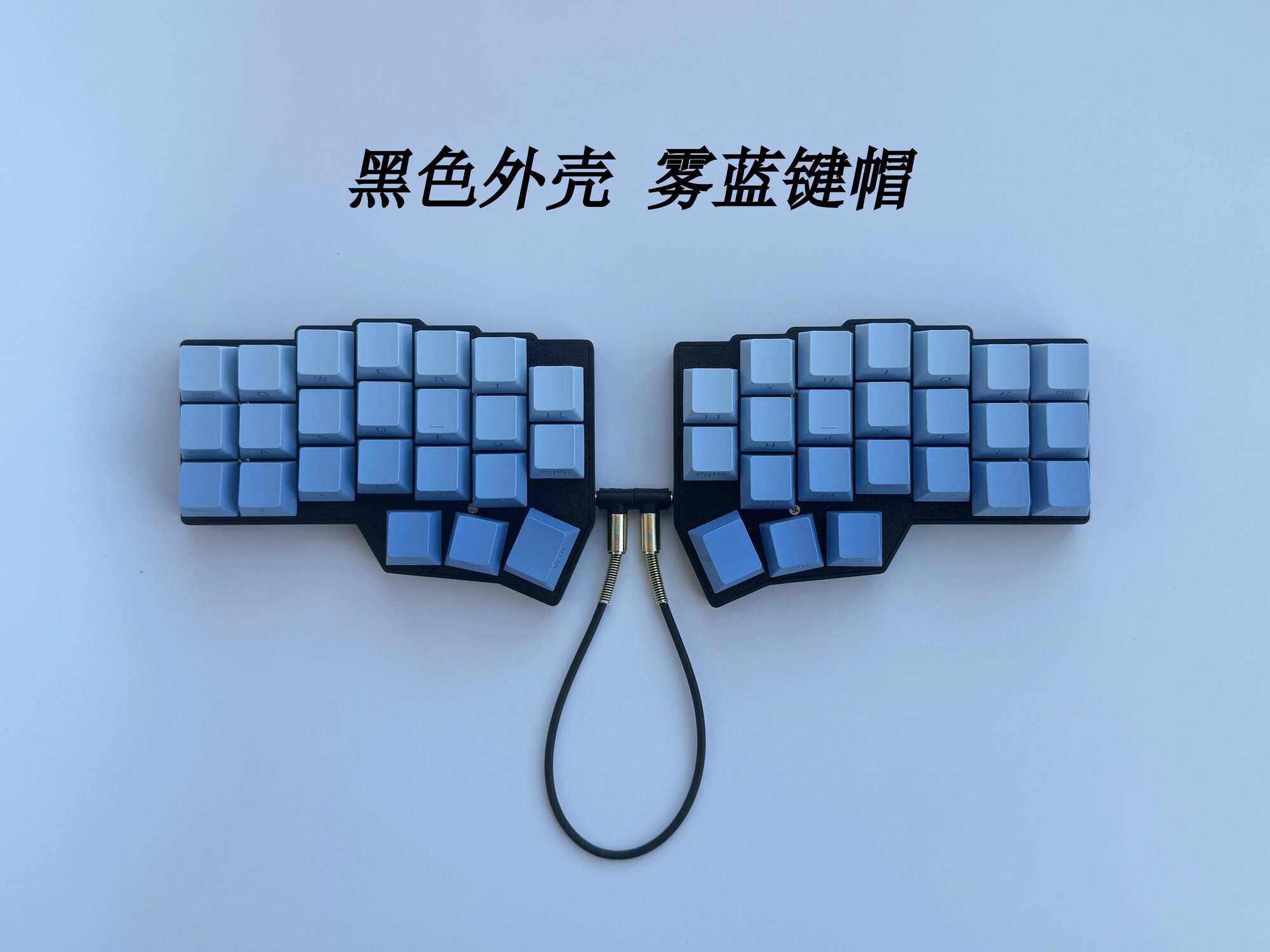 Corne Crkbd V4.1 Черная Проводная Раздельная Клавиатура С Поддержкой Горячей Замены RGB.