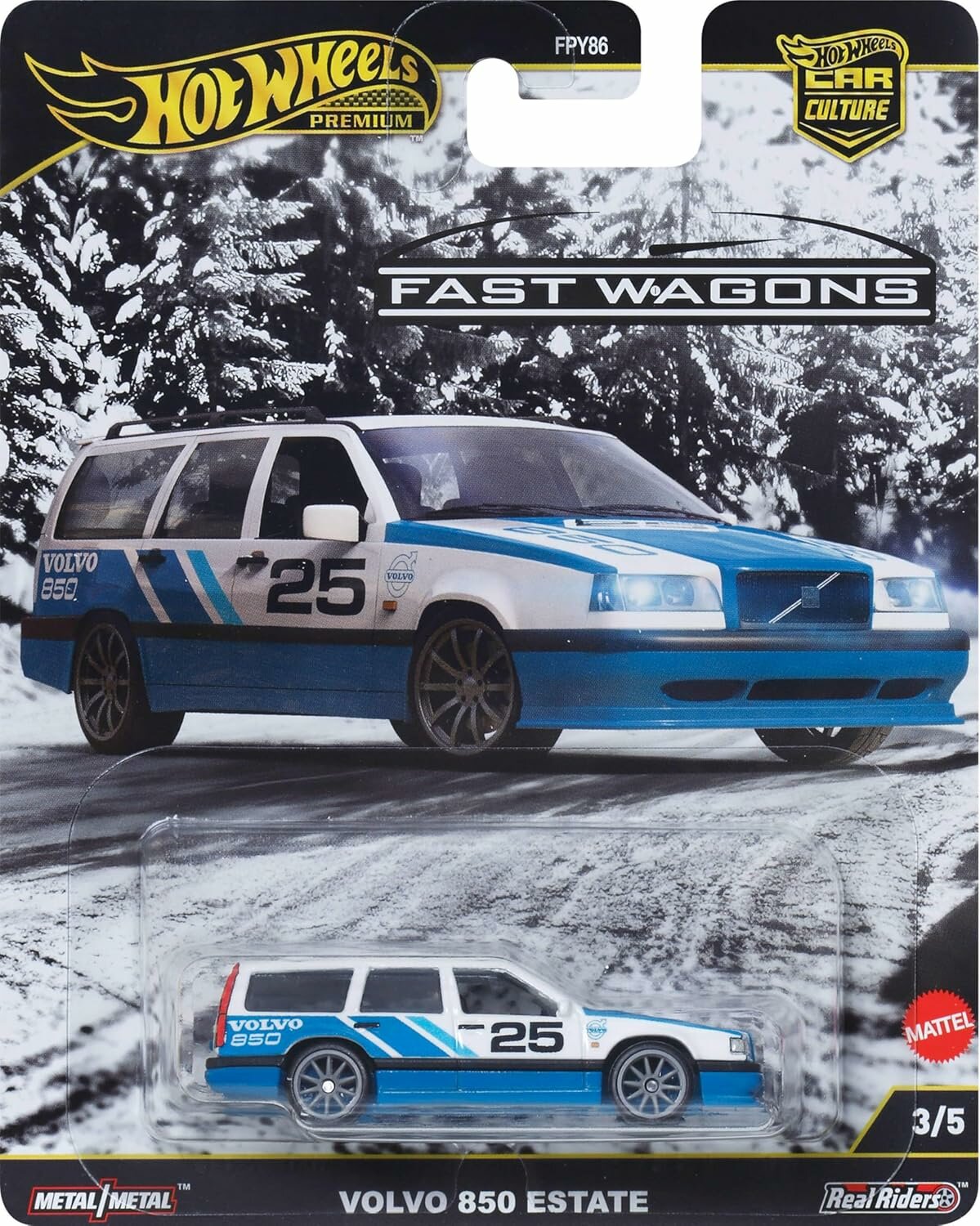 Машинка Mattel Hot Wheels Car Culture Volvo 850 Estate FPY86_JBK68