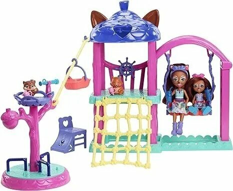 Кукла Enchantimals HHC16 / Энчантималс Детская площадка манеж / Enchantimals City Fun Playground