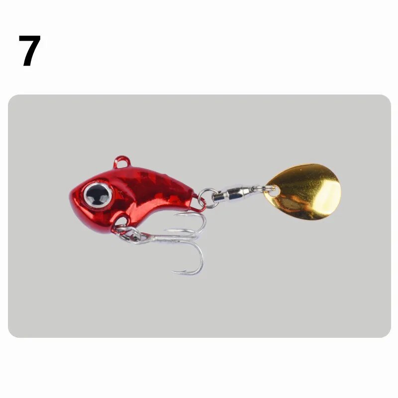 Воблеры-блесны SHENGMEIYU Long Cast Rotating Metal VIB 5-14 г для ловли форели