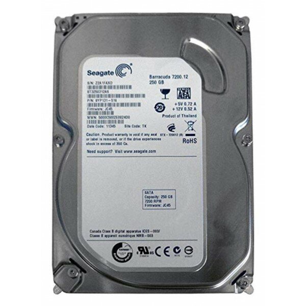 Жесткий диск БУ 3.5 0250Gb SEAGATE ST3250312AS (SATA)