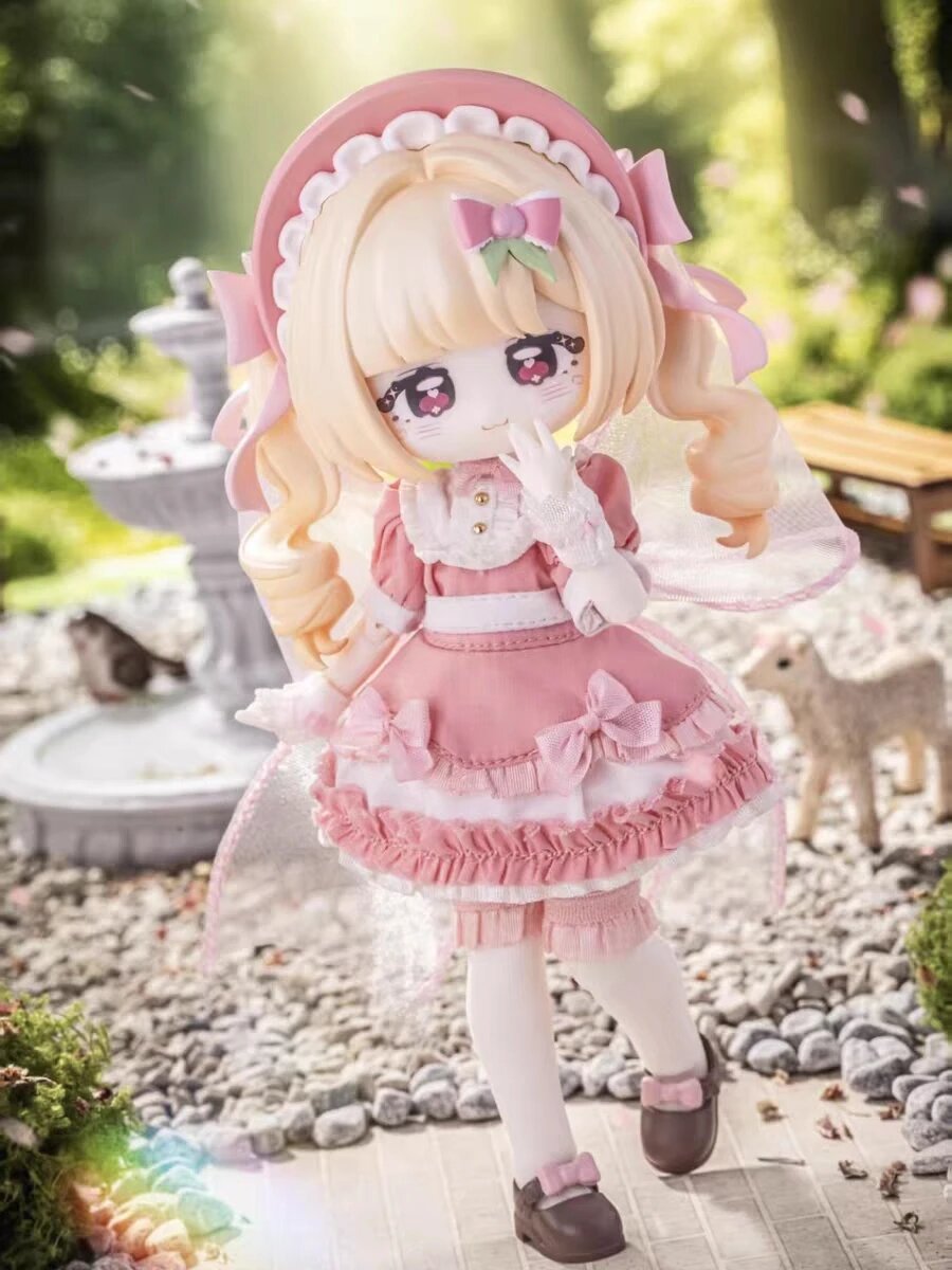 MINISO Moowooart 1/12 Кукла шарнирная, Розовый, Peach mousse