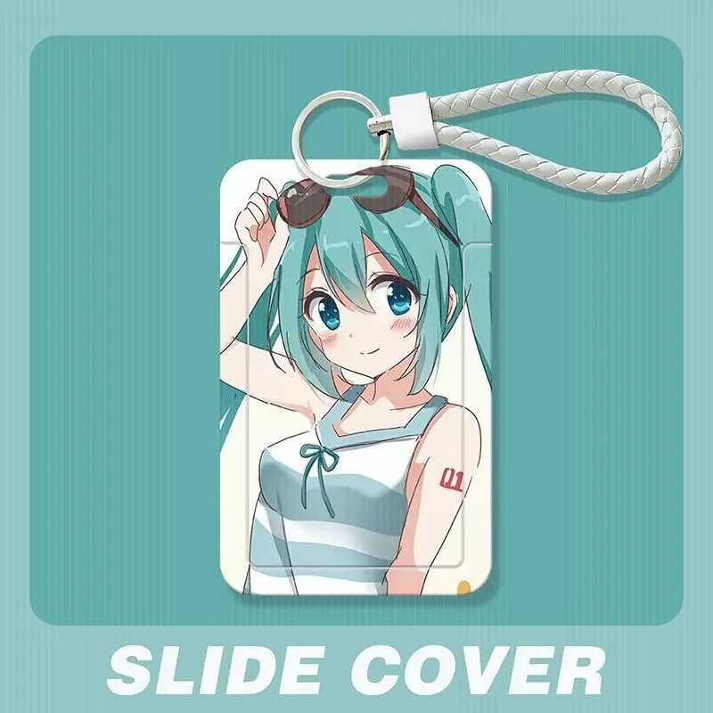 Косплей аксессуар Hatsune Miku держатель для карт CY-02, With white rope