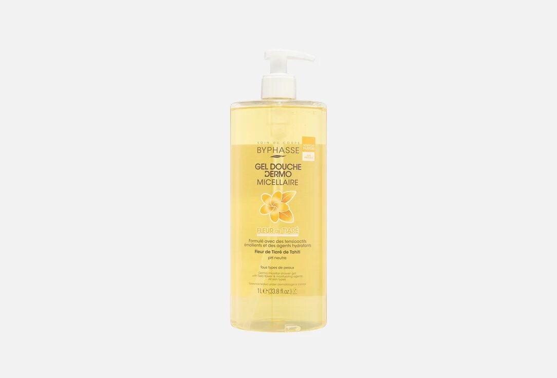 BYPHASSE Micellar Fleur de Tiare Гель для душа 1л