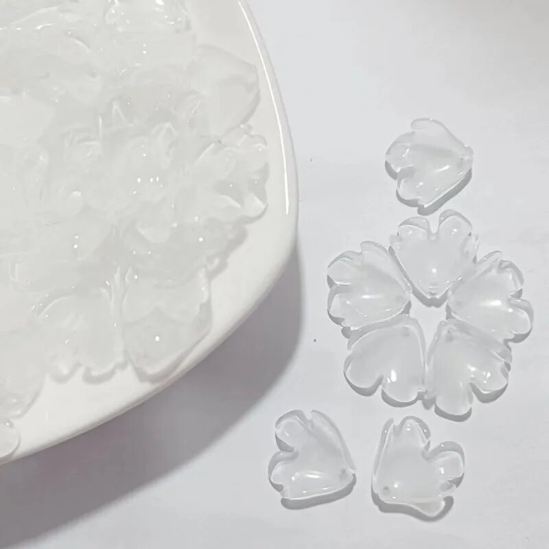 Стеклянные подвески "Дикие лепестки роз" 50 PCS, guodong bai